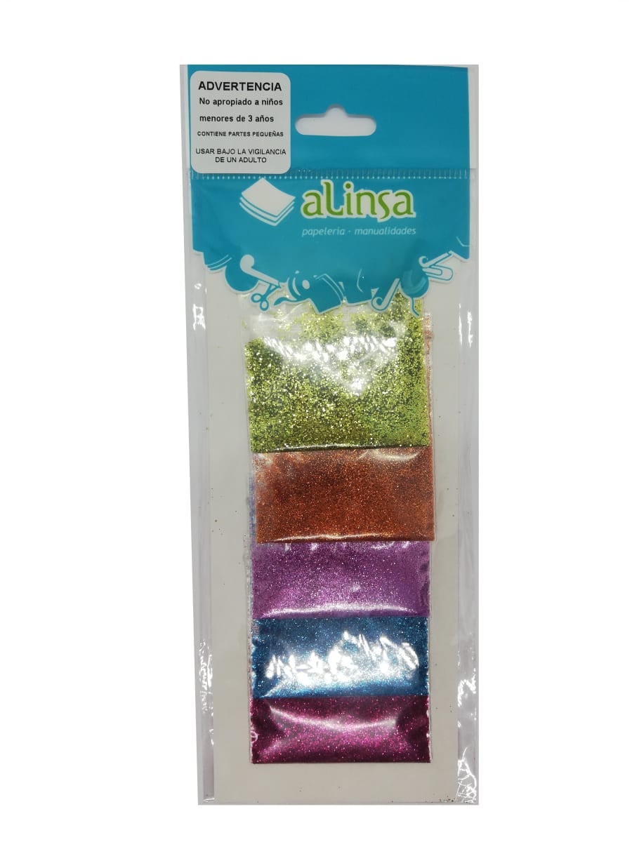 Escarchas 5 Colores - Comercializadora Universo Colores